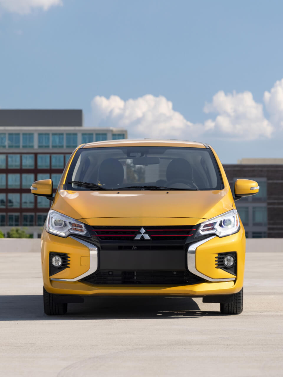 Yellow Mitsubishi Lancer 2022 Interior