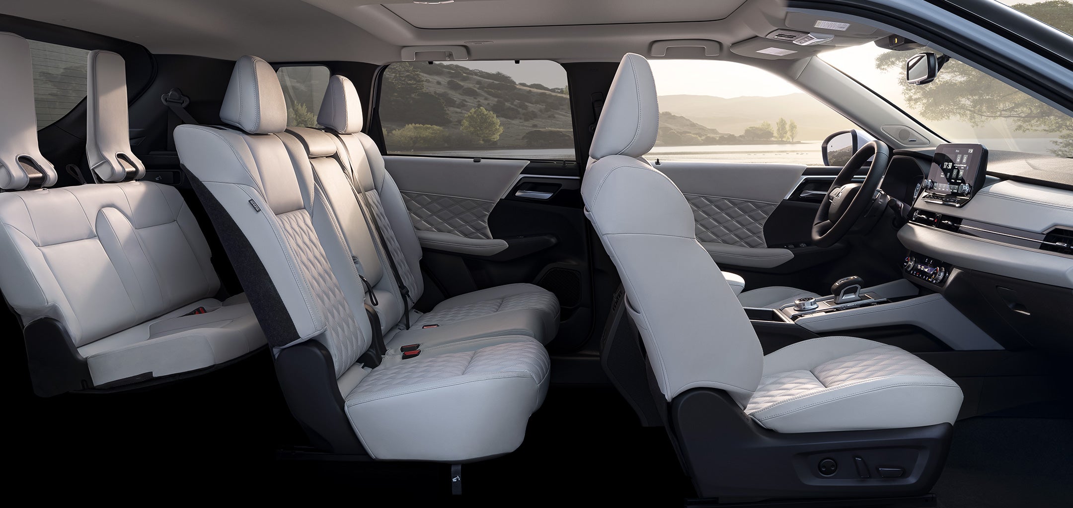 Mitsubishi Outlander Third Row Seat Rideshare Ready Mitsubishi